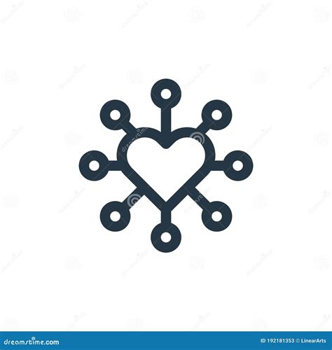 Networking Icon Vector From Customer Service Concept Thin Line Illustration Of Networking