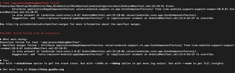How To Solve Mainfest Merger Error · Issue 25292 · Facebookreact
