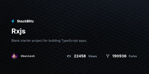 Rxjs StackBlitz