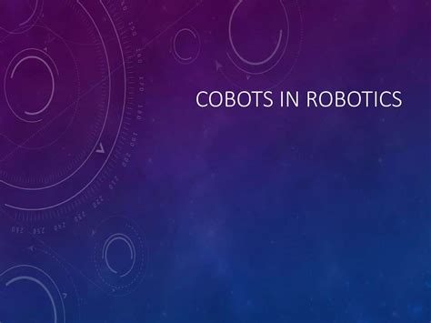 cobots ppt ppt