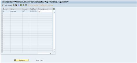 S ALR SAP Tcode IMG Activity J ATAX MINIMUM
