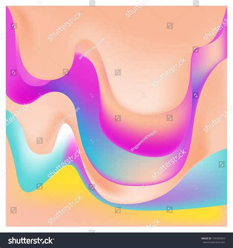 3d Wavy Background Dynamic Effect Abstract Stock Vector Royalty Free 724304434 Shutterstock