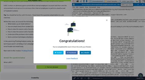 Syed Afnanuddin On Linkedin Cybersecurity Phishinganalysis Tryhackme Infosec Techskills…