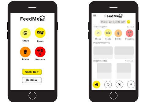 food odering app on behance