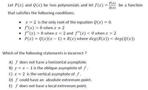 solved be a function p x let p x and q x be two