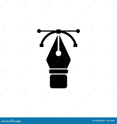 Pen Tool Icon Logo Vector Design Stock Vector Illustration Of Sign Bookstore 281596589