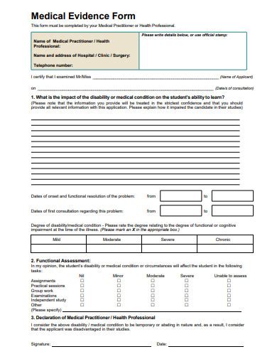 Free 21 Evidence Form Samples In Pdf Ms Word