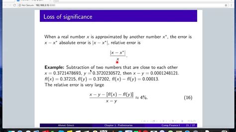 Chapter Rounding Errors YouTube