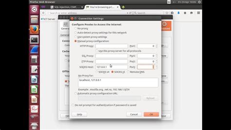 Firefox With Socks Proxy To Virtualbox Node Its335 L25 Y14 Youtube