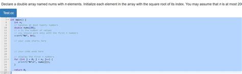 Solved Programming Language C The Code That Is There Chegg Com
