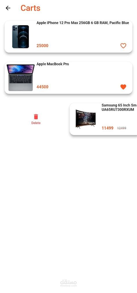 Create Ecommerce App Using Flutter مستقل