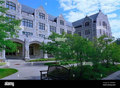 Modern Stone University Building Influenced By Gothic Architecture