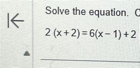 Solved Solve The Equation2x26x 12