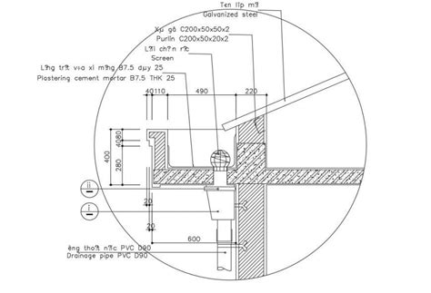CAD Drawings Detailing Of Roof Structure D View Dwg File
