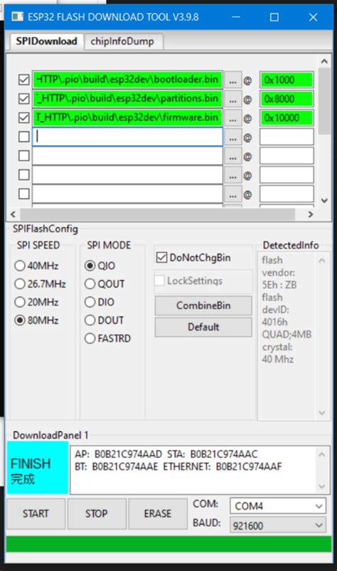 ESP IoT Device Flash Firmware Software Installation IoThook