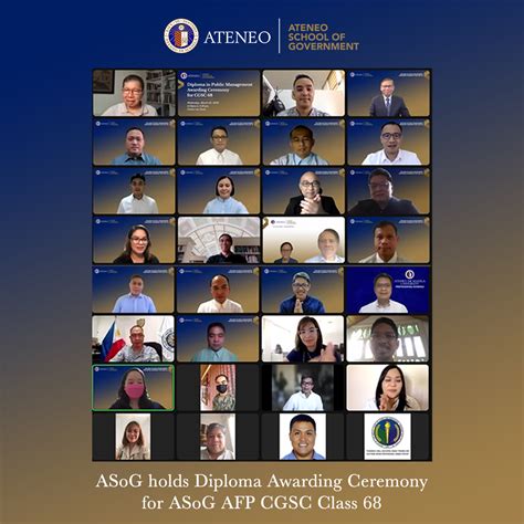 Asog Holds Diploma Awarding Ceremony For Asog Afp Cgsc Class 68 News Ateneo De Manila University