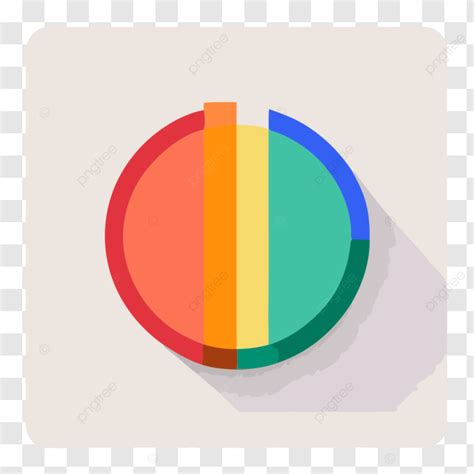 여러 가지 색상의 오버레이가 있는 다채로운 원 벡터 흰색 배경에 일반화의 단순한 다채로운 아이콘 그림자 없음 작은 프레임