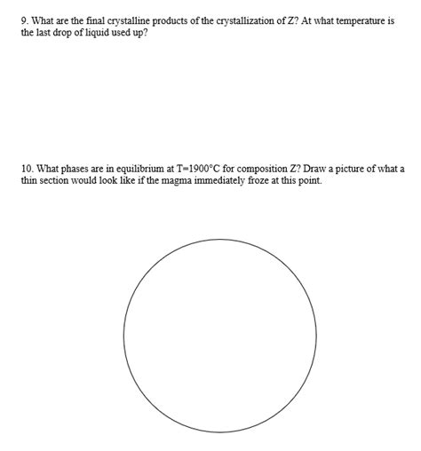 Solved Simple Peritectic Phase Diagram Exercise Igneous And Chegg
