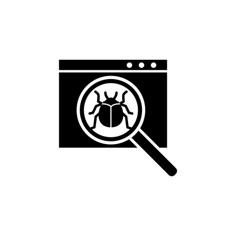 Web Development Bug Search Vector Icon Illustration Vector Art At Vecteezy
