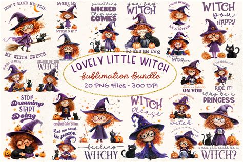 Lovely Little Witch Bundle Graphic By Smoothiesart · Creative Fabrica