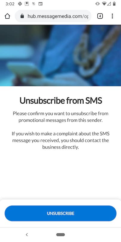 Opt Outs Tpg Telecom Messaging Hub
