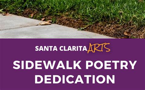 Oct 2 Santa Clarita Arts Sidewalk Poetry Reading