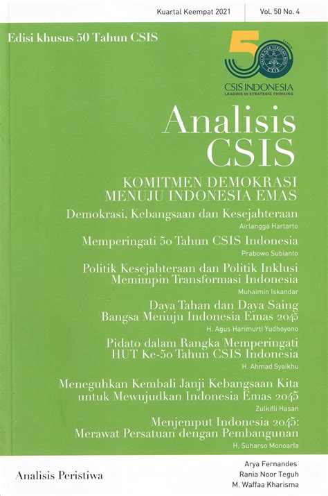Analisis CSIS Komitmen Demokrasi Menuju Indonesia Emas ASEAN Main Portal