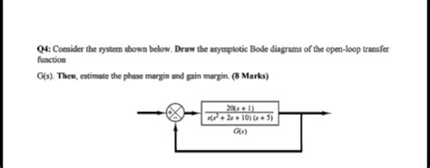 solved q4 consider the system shown below draw the asymptotic bode
