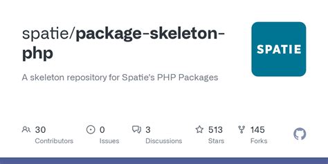 Github Spatiepackage Skeleton Php A Skeleton Repository For Spatie