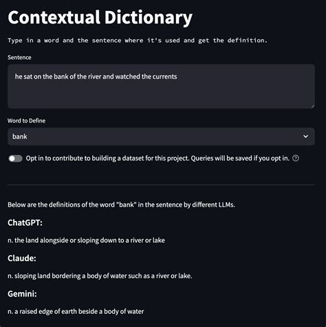 I Made A Contextual Dictionary To Do Wsd Using Chatgpt Claude And