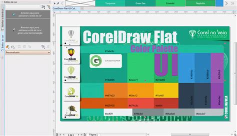 coreldraw flat ui color palette free download corel na veia