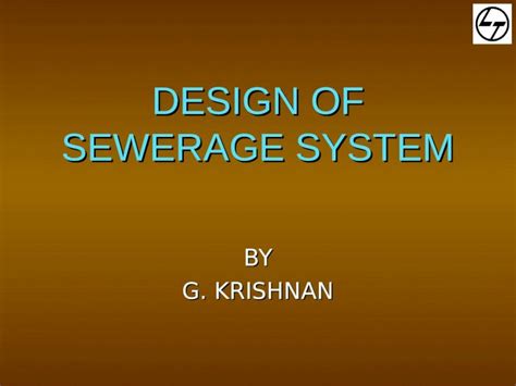 ppt design of sewerage system dokumen tips
