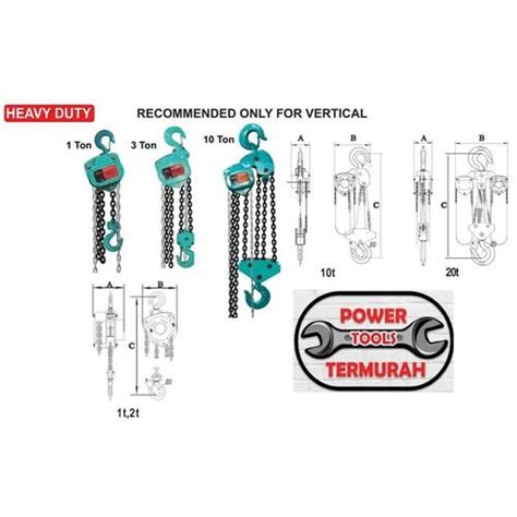 Jual Chain Block Wipro 10t X 5m Takel Katrol Hoist Lift 10 Ton X 5