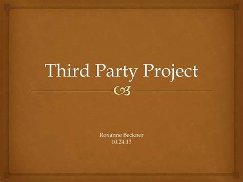 Third Party Project Pptx Defense Industry Industries