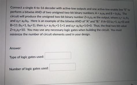 Solved Connect A Single 4 To 16 Decoder With Active Low