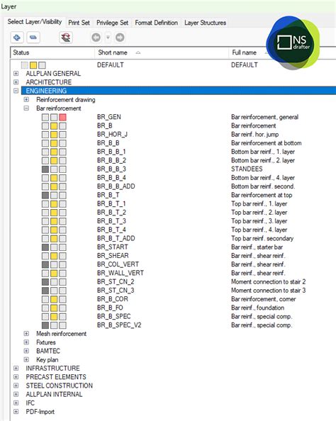 Allplan Rebar Detailing Teams How To Organize Layers And Project Structure Efficiently Ns Drafter