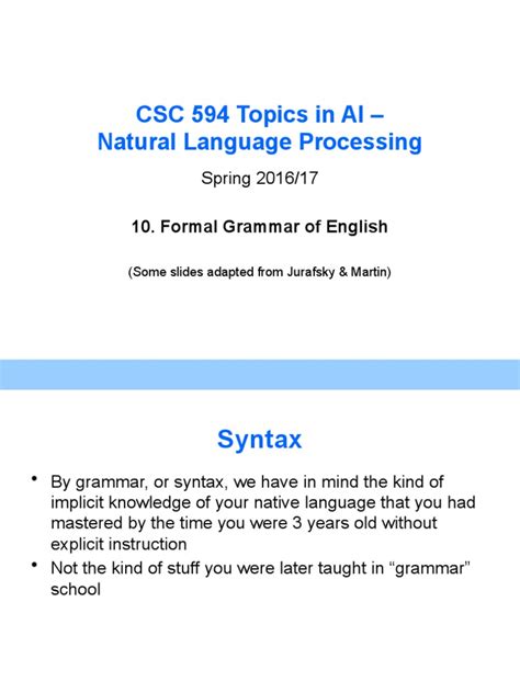 Csc 594 Topics In Ai Natural Language Processing Spring 2016 17