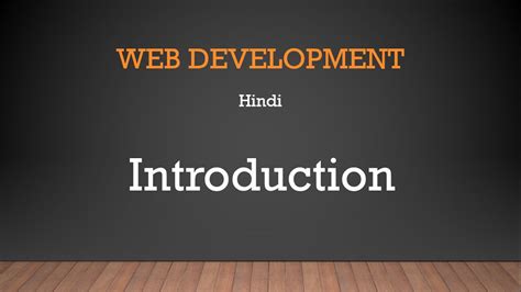 Web Development Tutorial In Hindi YouTube