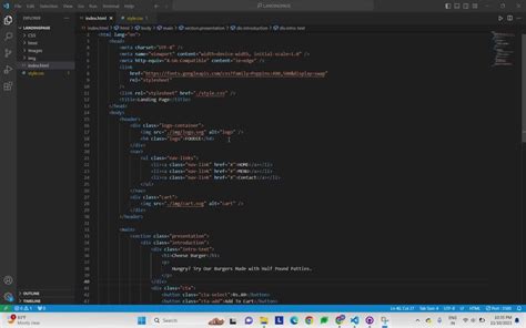 Mohammed Sarosh On Linkedin Task1landing Page Using Htmlcss Main Flow Services And Technologies