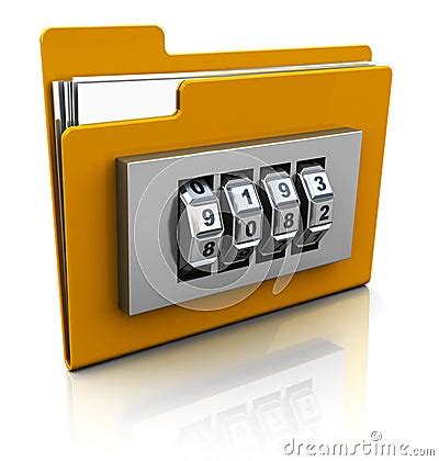 Encrypted Folder Stock Photos Image