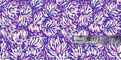 대담한 핑크 블루 톤의 역동적이고 추상적인 꽃 모양이 특징인 생동감 넘치는 이음매 없는 패턴 인쇄 디자인 직물 포장지 벽지 및 현대 장식 프로젝트에 적합합니다 0명에 대한