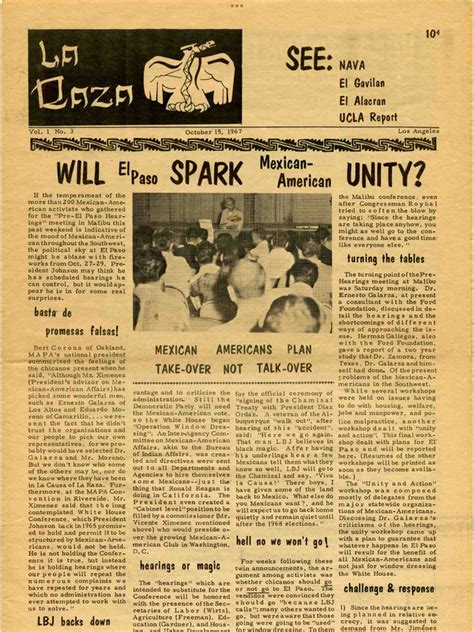La Raza Newsletter 1972 La Raza Unida Convention Videos