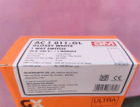 GX 20 1 Way Switch At 140 Piece In Varanasi ID 2855508782473