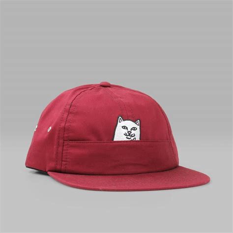 Rip N Dip Nermal Pocket Six Panel Cap Maroon Rip N Dip Caps