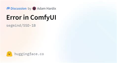 segmind ssd 1b · error in comfyui