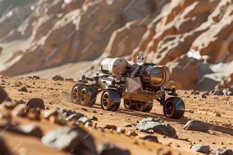 premium photo detail the autonomous martian exploration vehicles