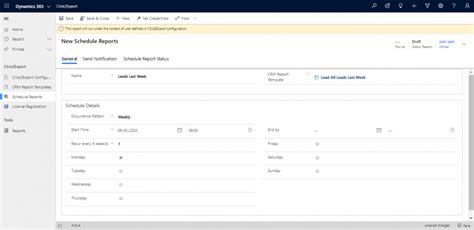 Click To Export And Auto Send Dynamics CRM Views In Tabular Form To Target Users With Pre