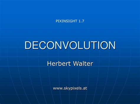Ppt Deconvolution Powerpoint Presentation Free Download Id1479460