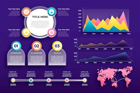 Premium Vector Gradient Data Visualization Design