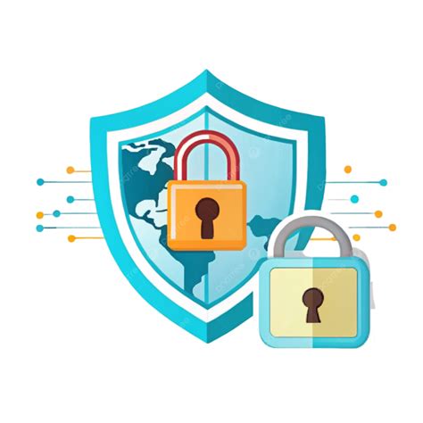 Digital Security And Data Protection Icon Cybersecurity Data